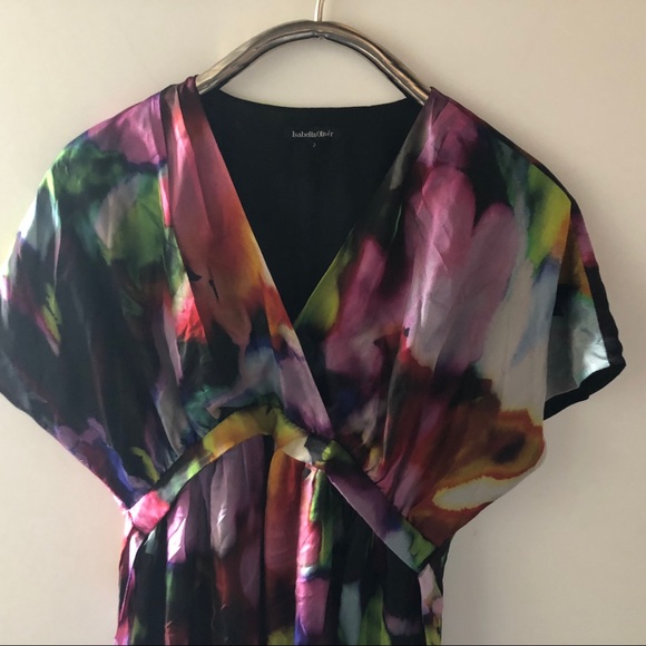 Isabella Oliver | Dresses | Isabella Oliver Silk Watercolor Maxi Sz 2 6 ...